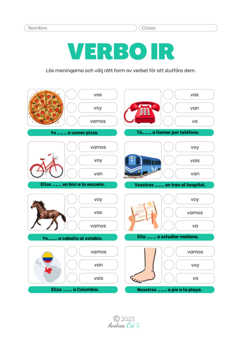 Ir + a + Infinitivo: Enseñando el futuro cercano en español. - Andrea ...